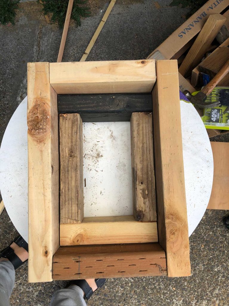 DIY Wood Slat Table Base and How I Treat All My Pine - Banyan Bridges