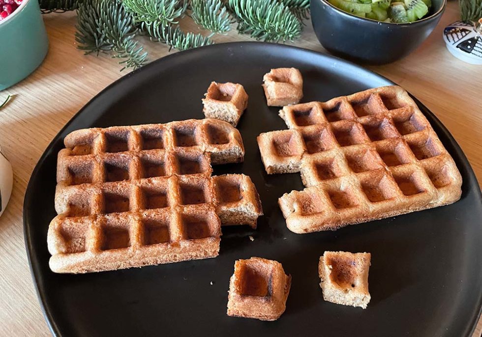 Krusteaz Waffle Gingerbread Houses - Banyan Bridges