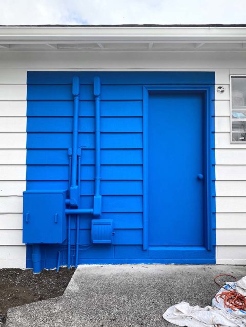 Blue Box Mural - Banyan Bridges